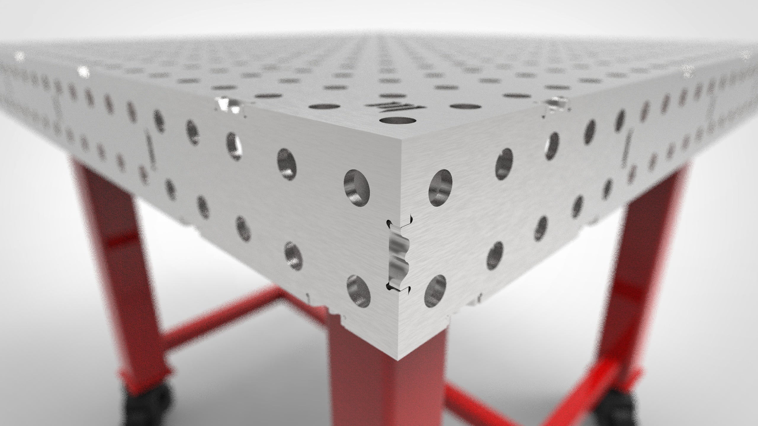 Welding fixture table top store